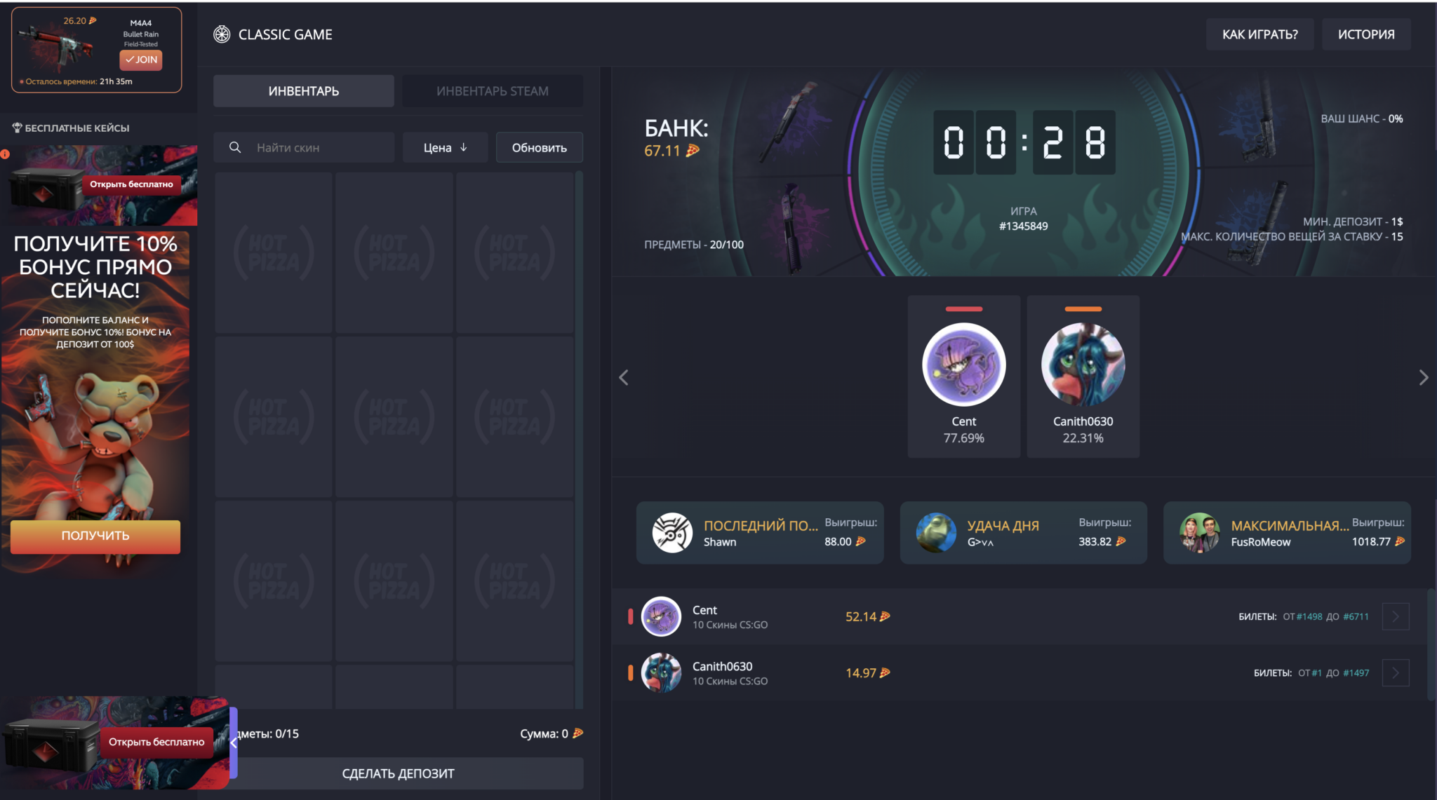 HotPizza.GG Обзор 2026: Промокоды, Бонусы, Отзывы, Рейтинг, Официальный ...